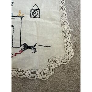 Dining | Vintage Dutch Boy Hand Embroidered Hand Made Dresser Scarf ...